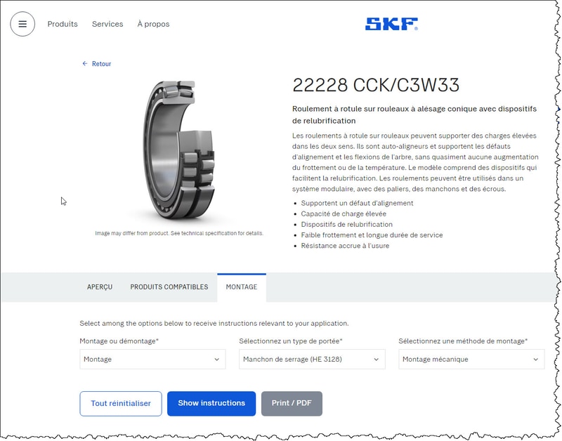 Instructions de montage | SKF